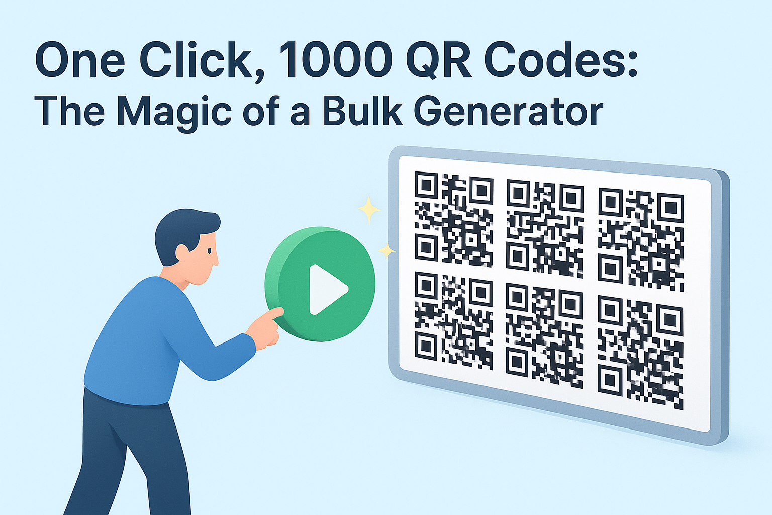 One Click, 1000 QR Codes: The Magic of a Bulk Generator | CodingMantra